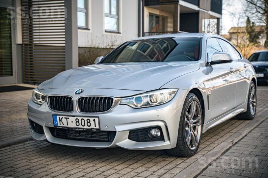 Grey BMW 420 2015 in Riga, with an engine capacity of 2.00 L and mileage of 0 thousand km for 14990 €, photo 1 on AUTOMOTO.COM.LV