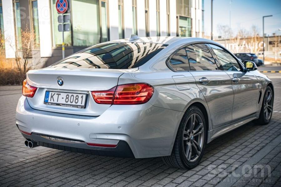 Grey BMW 420 2015 in Riga, with an engine capacity of 2.00 L and mileage of 0 thousand km for 14990 €, photo 5 on AUTOMOTO.COM.LV