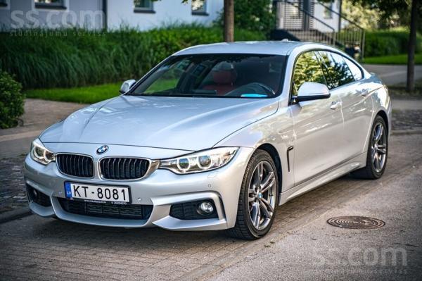 Grey BMW 420 2015 in Riga, with an engine capacity of 2.00 L and mileage of 240 thousand km for 14990 €, photo 1 on AUTOMOTO.COM.LV