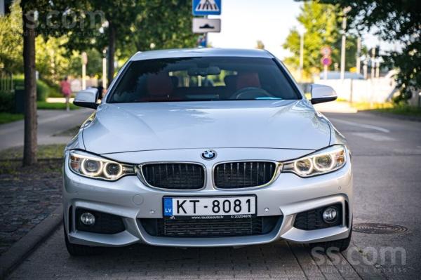 Grey BMW 420 2015 in Riga, with an engine capacity of 2.00 L and mileage of 240 thousand km for 14990 €, photo 2 on AUTOMOTO.COM.LV