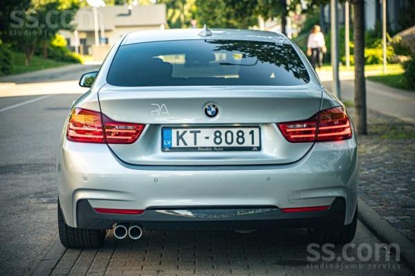Grey BMW 420 2015 in Riga, with an engine capacity of 2.00 L and mileage of 240 thousand km for 14990 €, photo 5 on AUTOMOTO.COM.LV