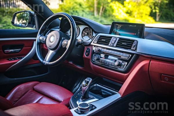 Grey BMW 420 2015 in Riga, with an engine capacity of 2.00 L and mileage of 240 thousand km for 14990 €, photo 7 on AUTOMOTO.COM.LV