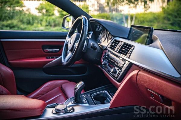 Grey BMW 420 2015 in Riga, with an engine capacity of 2.00 L and mileage of 240 thousand km for 14990 €, photo 10 on AUTOMOTO.COM.LV