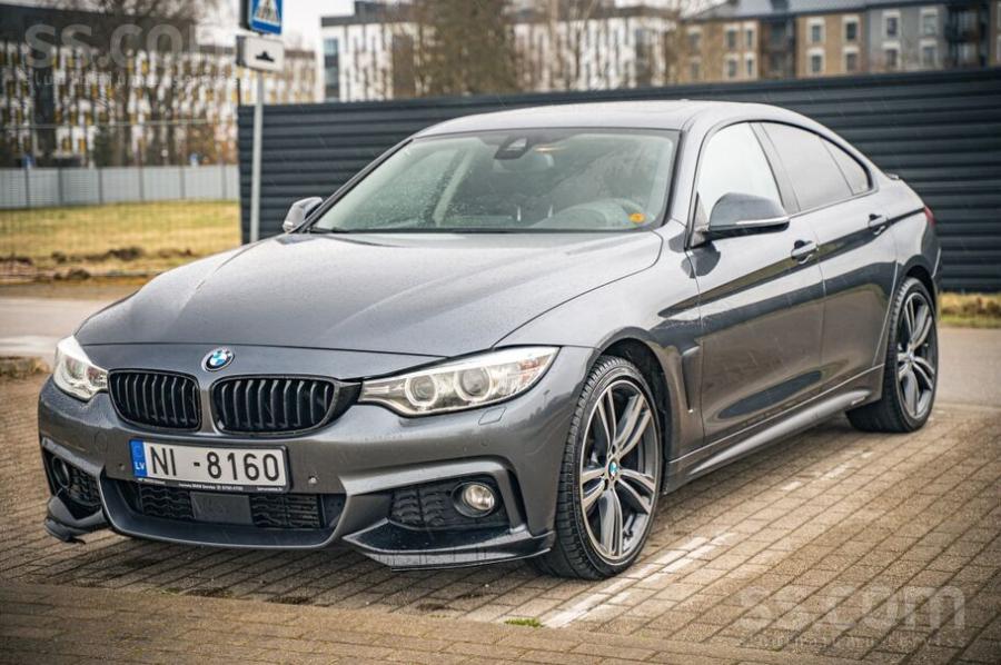 Grey BMW 420 2015 in Riga, with an engine capacity of 2.00 L and mileage of 0 thousand km for 14990 €, photo 1 on AUTOMOTO.COM.LV