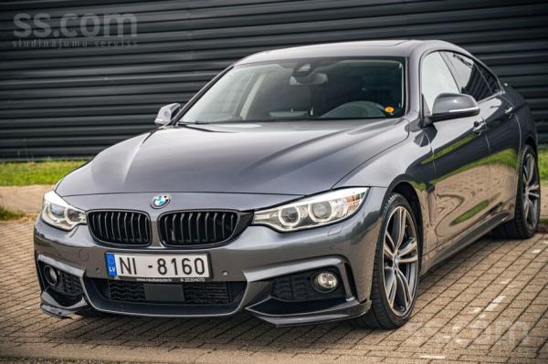 Grey BMW 420 2015 in Riga, with an engine capacity of 2.00 L and mileage of 284 thousand km for 14990 €, photo 1 on AUTOMOTO.COM.LV