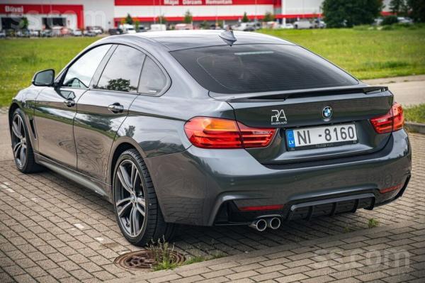 Grey BMW 420 2015 in Riga, with an engine capacity of 2.00 L and mileage of 284 thousand km for 14990 €, photo 6 on AUTOMOTO.COM.LV