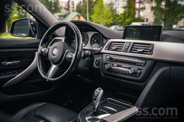 Grey BMW 420 2015 in Riga, with an engine capacity of 2.00 L and mileage of 284 thousand km for 14990 €, photo 7 on AUTOMOTO.COM.LV