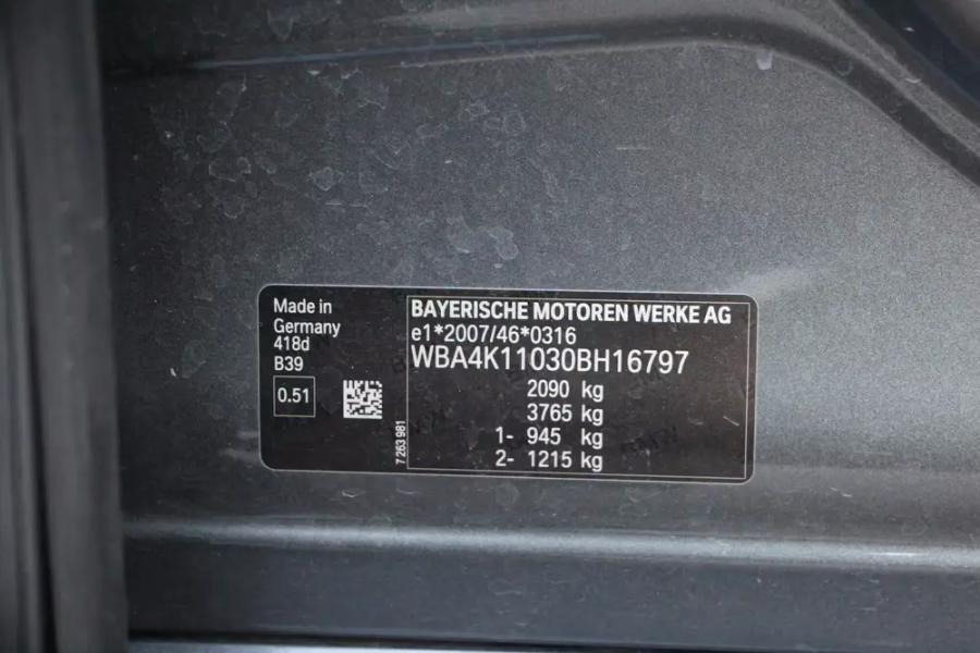 Pelēks BMW 420 2018 Mārupe, ar dzinēja tilpumu 2.00 L un nobraukumu 205 tūkst. km par 18350 €, foto 32 vietnē AUTOMOTO.COM.LV