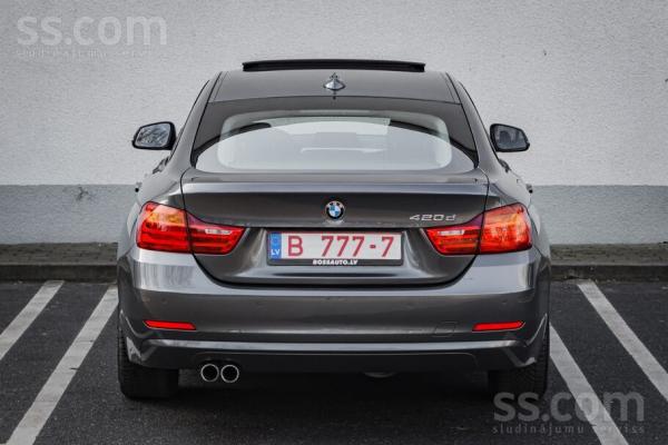 Pelēks BMW 420 2015 Rīga, ar dzinēja tilpumu 2.00 L un nobraukumu 176 tūkst. km par 15990 €, foto 5 vietnē AUTOMOTO.COM.LV