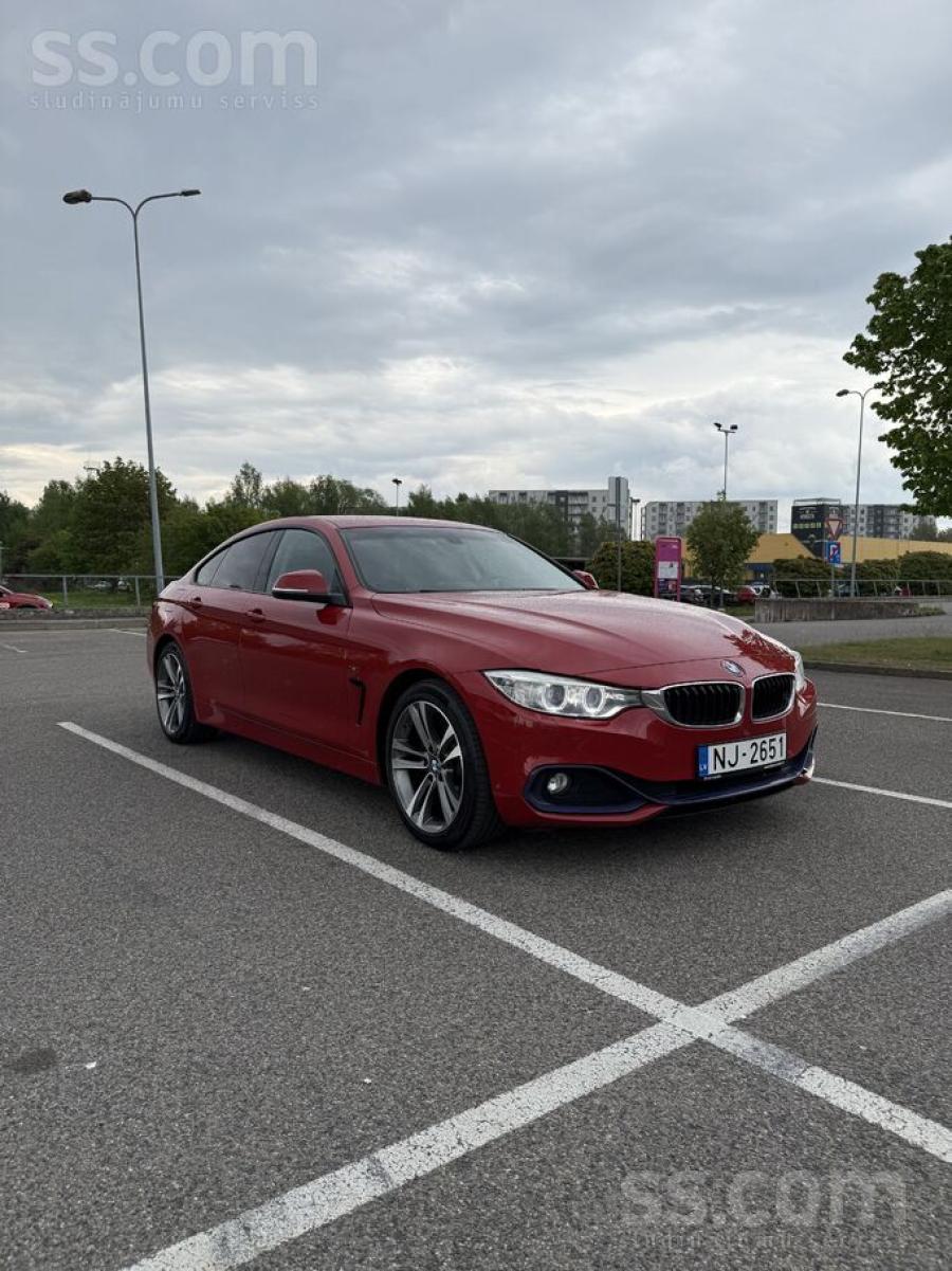 Red BMW 420 2015 in Riga, with an engine capacity of 2.00 L and mileage of 156 thousand km for 17500 €, photo 3 on AUTOMOTO.COM.LV