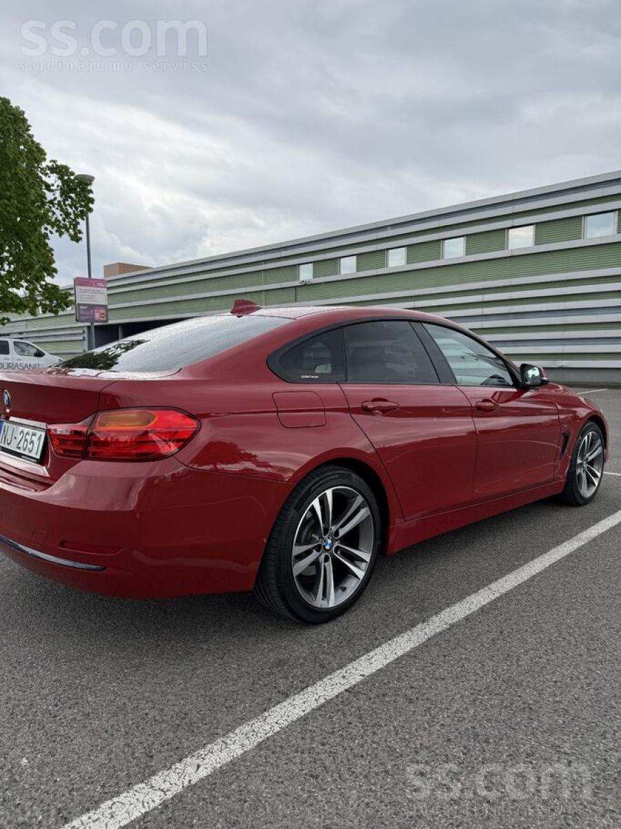 Red BMW 420 2015 in Riga, with an engine capacity of 2.00 L and mileage of 156 thousand km for 17500 €, photo 4 on AUTOMOTO.COM.LV
