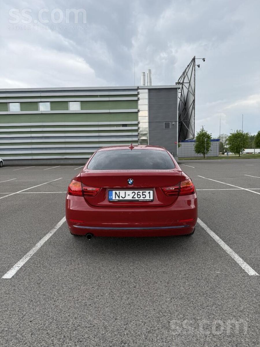 Red BMW 420 2015 in Riga, with an engine capacity of 2.00 L and mileage of 156 thousand km for 17500 €, photo 6 on AUTOMOTO.COM.LV
