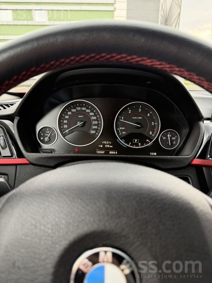 Red BMW 420 2015 in Riga, with an engine capacity of 2.00 L and mileage of 156 thousand km for 17500 €, photo 15 on AUTOMOTO.COM.LV