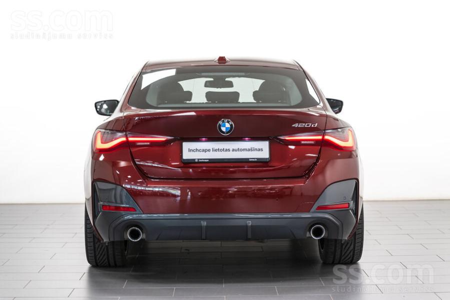 Red BMW 420 2021 in Riga, with an engine capacity of 2.00 L and mileage of 72 thousand km for 35500 €, photo 5 on AUTOMOTO.COM.LV