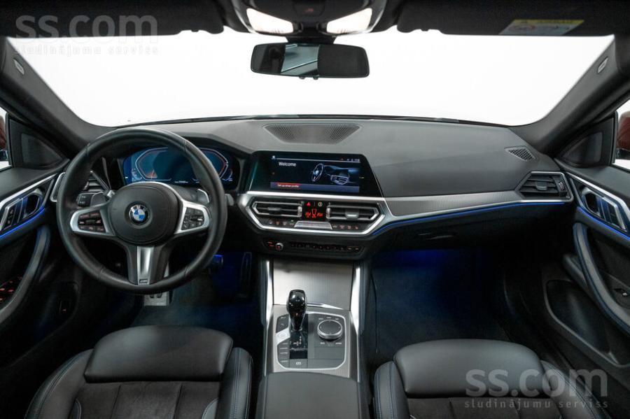 Red BMW 420 2021 in Riga, with an engine capacity of 2.00 L and mileage of 72 thousand km for 35500 €, photo 6 on AUTOMOTO.COM.LV