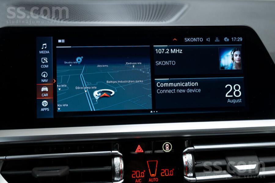 Red BMW 420 2021 in Riga, with an engine capacity of 2.00 L and mileage of 72 thousand km for 35500 €, photo 23 on AUTOMOTO.COM.LV