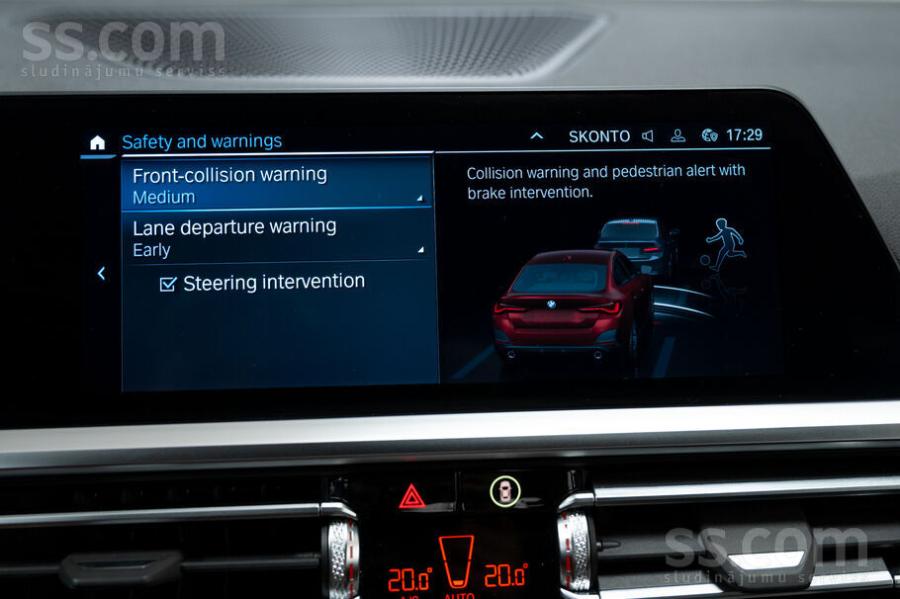Red BMW 420 2021 in Riga, with an engine capacity of 2.00 L and mileage of 72 thousand km for 35500 €, photo 29 on AUTOMOTO.COM.LV