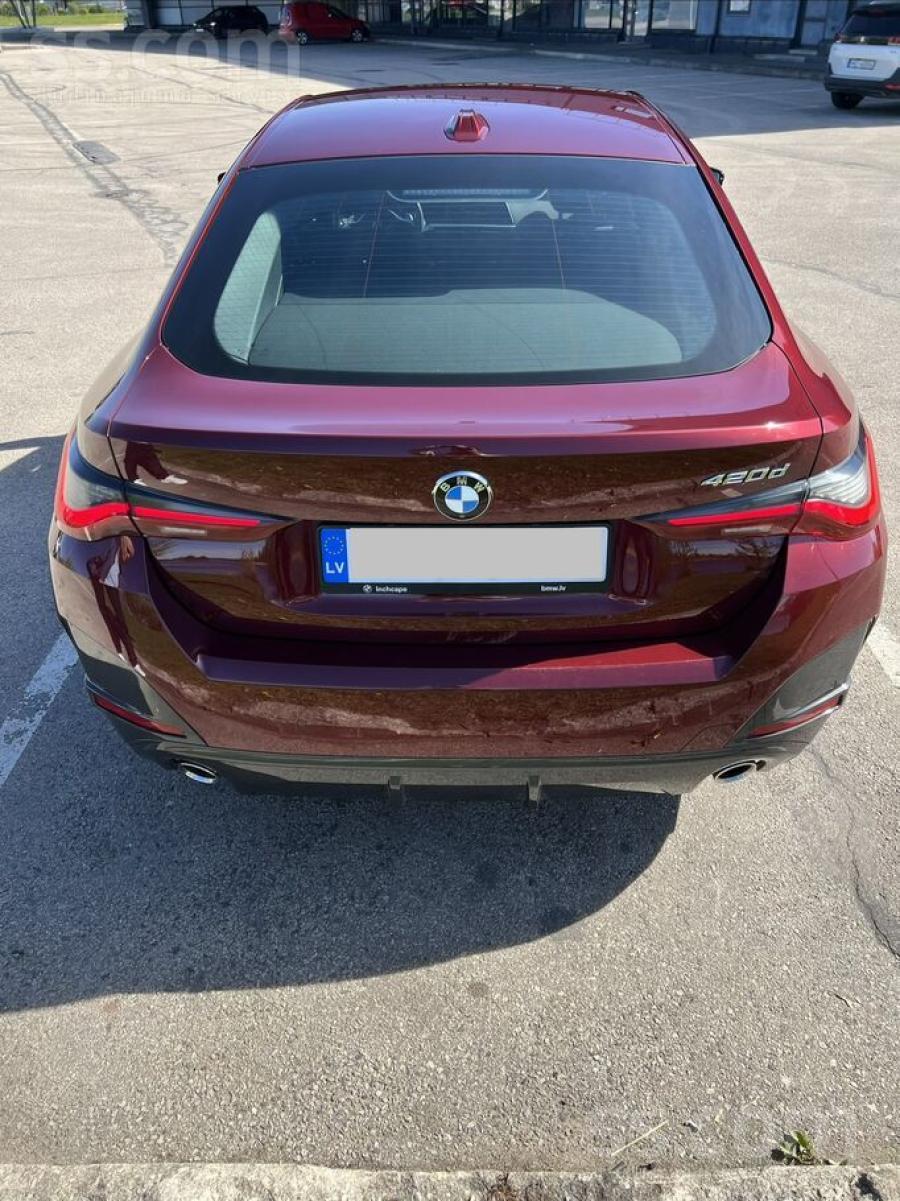 Red BMW 420 2021 in Riga, with an engine capacity of 2.00 L and mileage of 64 thousand km for 36000 €, photo 6 on AUTOMOTO.COM.LV