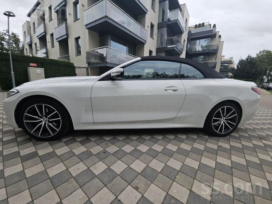 White BMW 420 2023 in Jurmala, with an engine capacity of 2.00 L and mileage of 34 thousand km for 39950 €, photo 1 on AUTOMOTO.COM.LV
