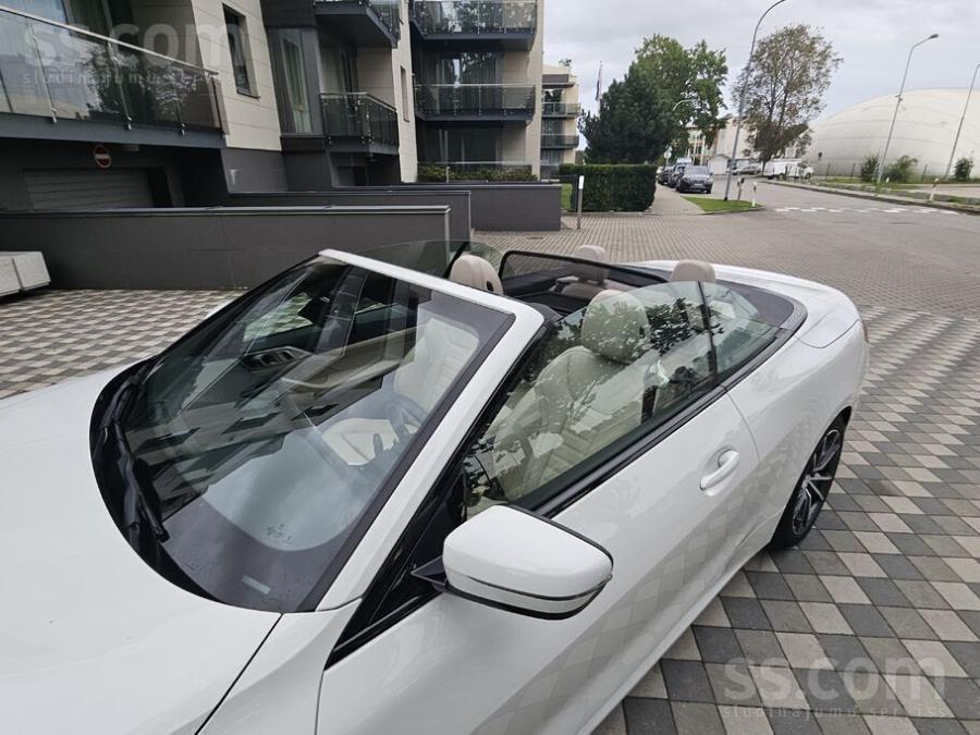 White BMW 420 2023 in Jurmala, with an engine capacity of 2.00 L and mileage of 34 thousand km for 39950 €, photo 14 on AUTOMOTO.COM.LV