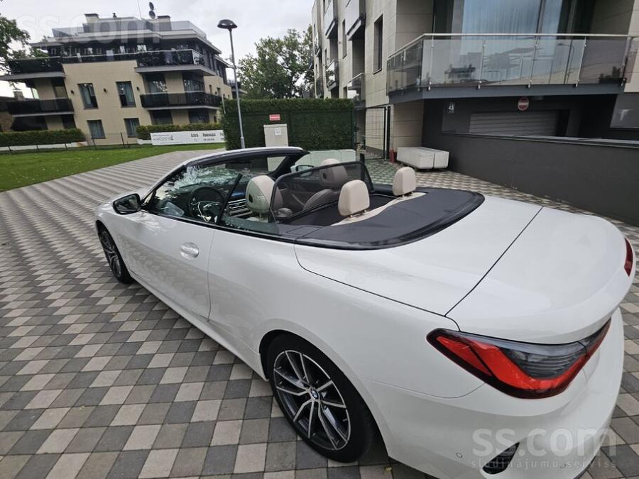 White BMW 420 2023 in Jurmala, with an engine capacity of 2.00 L and mileage of 34 thousand km for 39950 €, photo 15 on AUTOMOTO.COM.LV