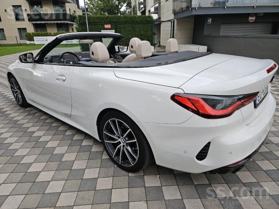 White BMW 420 2023 in Jurmala, with an engine capacity of 2.00 L and mileage of 34 thousand km for 39950 €, photo 21 on AUTOMOTO.COM.LV