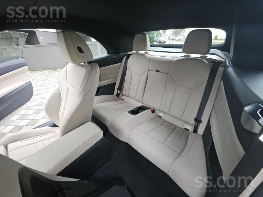 White BMW 420 2023 in Jurmala, with an engine capacity of 2.00 L and mileage of 34 thousand km for 39950 €, photo 30 on AUTOMOTO.COM.LV