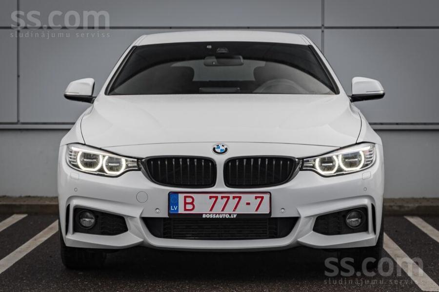 White BMW 420 2015 in Riga, with an engine capacity of 2.00 L and mileage of 209 thousand km for 17450 €, photo 3 on AUTOMOTO.COM.LV