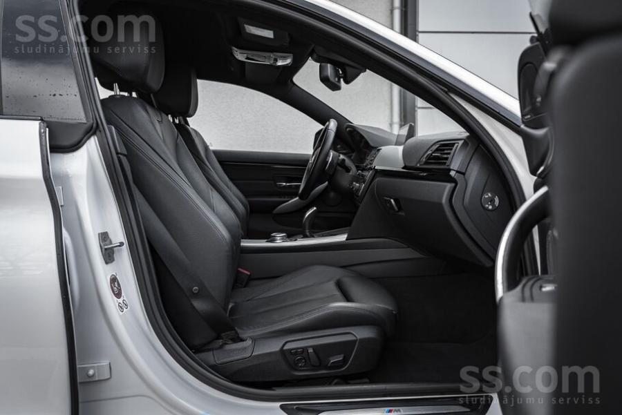 White BMW 420 2015 in Riga, with an engine capacity of 2.00 L and mileage of 209 thousand km for 17450 €, photo 12 on AUTOMOTO.COM.LV