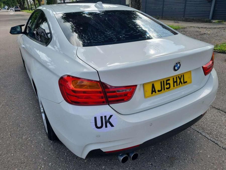 White BMW 420 2015 in Alytus, with an engine capacity of 2.00 L and mileage of 180 thousand km for 4550 €, photo 4 on AUTOMOTO.COM.LV