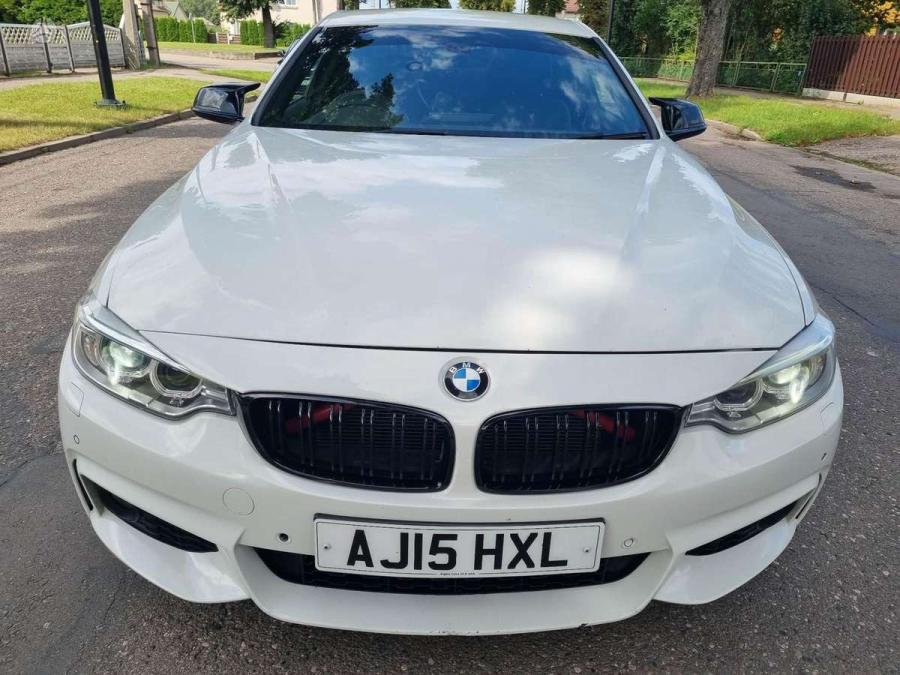 White BMW 420 2015 in Alytus, with an engine capacity of 2.00 L and mileage of 180 thousand km for 4550 €, photo 5 on AUTOMOTO.COM.LV