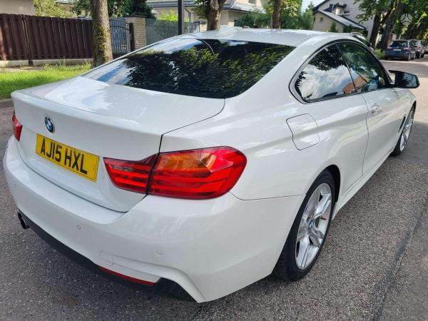 White BMW 420 2015 in Alytus, with an engine capacity of 2.00 L and mileage of 180 thousand km for 4550 €, photo 7 on AUTOMOTO.COM.LV