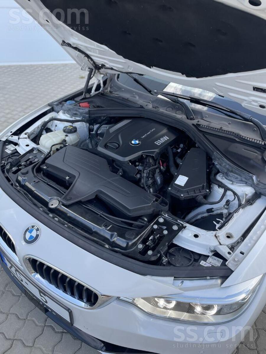 White BMW 420 2016 in Riga, with an engine capacity of 2.00 L and mileage of 0 thousand km for 14850 €, photo 7 on AUTOMOTO.COM.LV