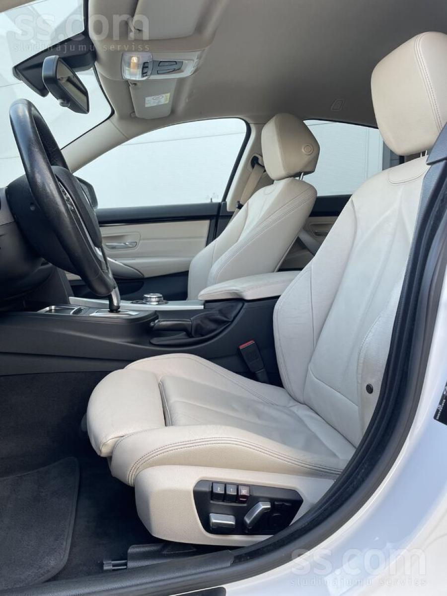 White BMW 420 2016 in Riga, with an engine capacity of 2.00 L and mileage of 0 thousand km for 14850 €, photo 13 on AUTOMOTO.COM.LV
