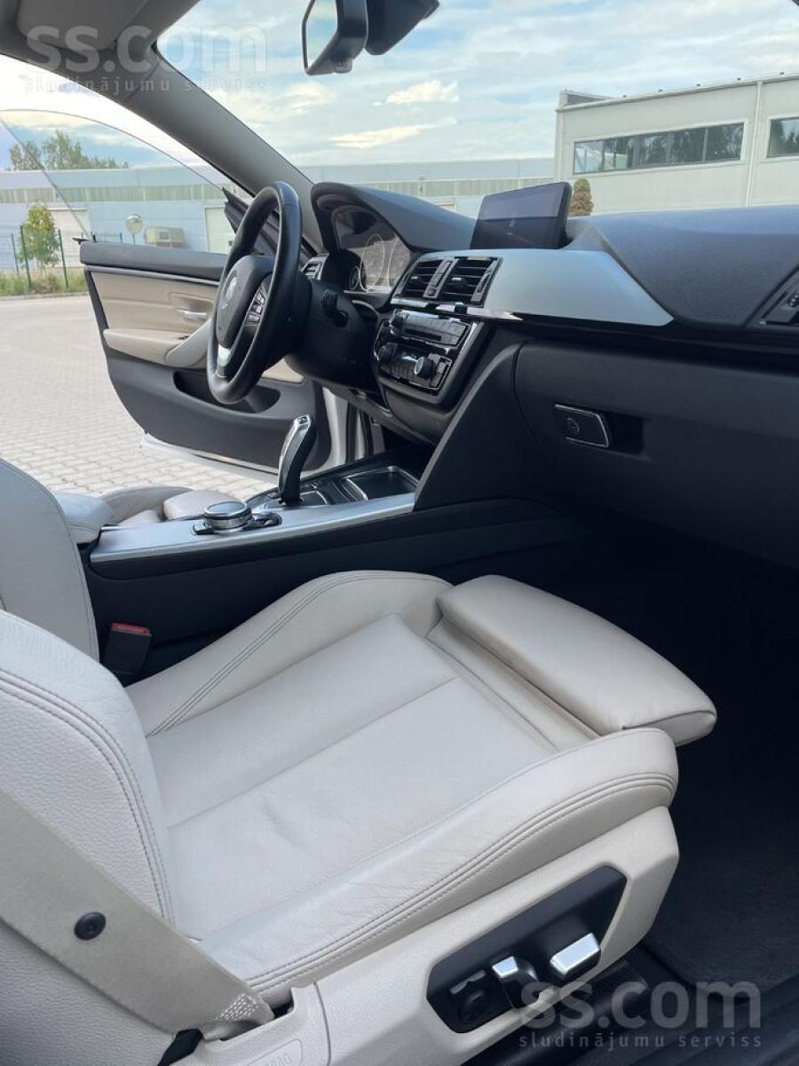 White BMW 420 2016 in Riga, with an engine capacity of 2.00 L and mileage of 0 thousand km for 14850 €, photo 14 on AUTOMOTO.COM.LV