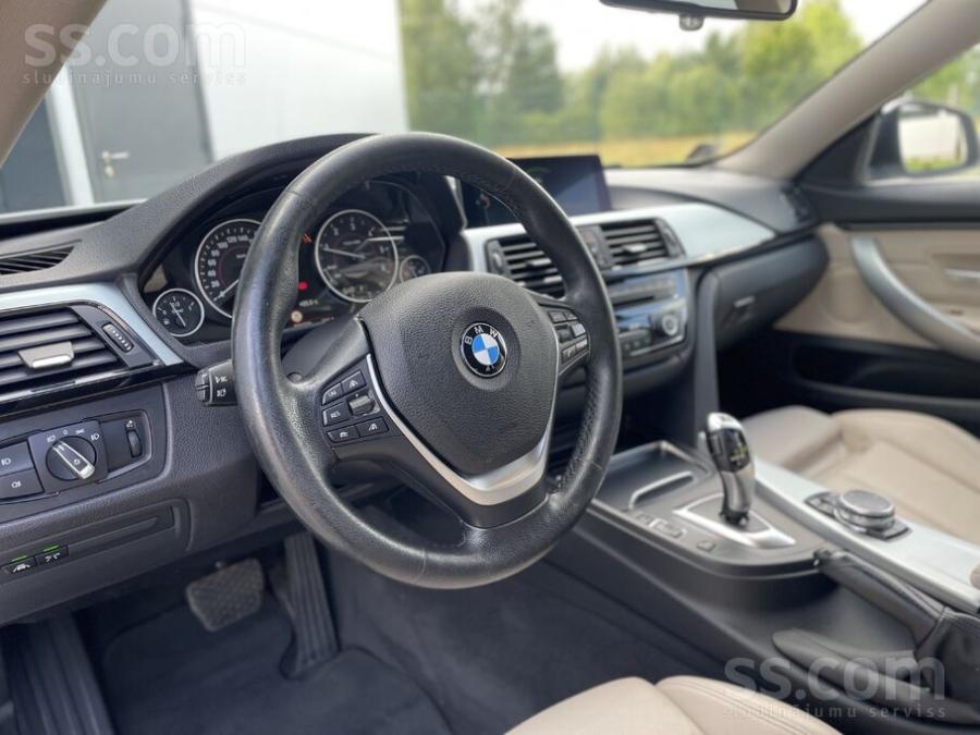 White BMW 420 2016 in Riga, with an engine capacity of 2.00 L and mileage of 0 thousand km for 14850 €, photo 20 on AUTOMOTO.COM.LV