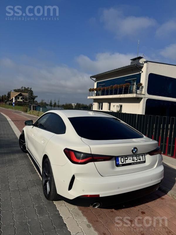 White BMW 420 2022 in Riga, with an engine capacity of 2.00 L and mileage of 228 thousand km for 23200 €, photo 5 on AUTOMOTO.COM.LV