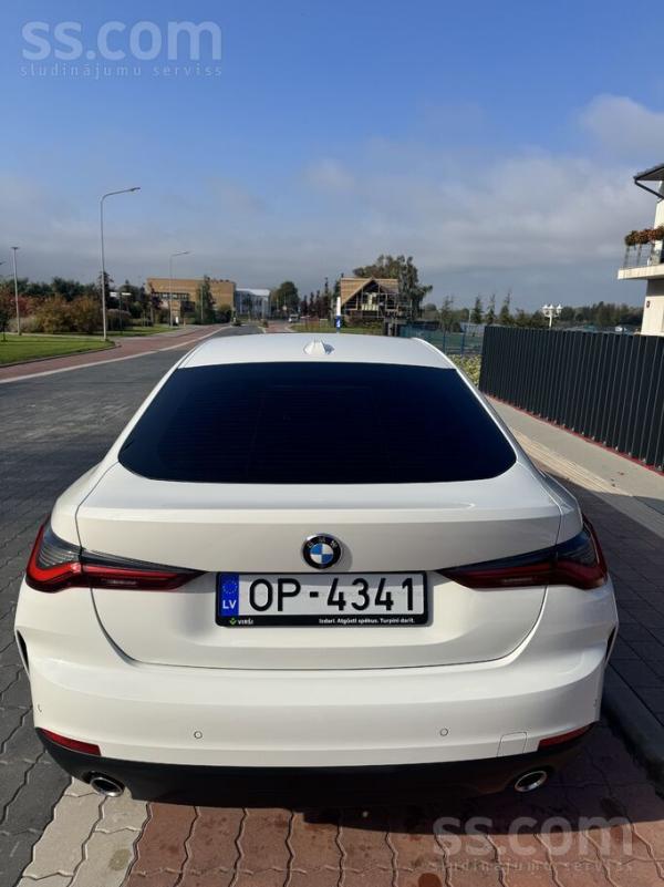 White BMW 420 2022 in Riga, with an engine capacity of 2.00 L and mileage of 228 thousand km for 23200 €, photo 6 on AUTOMOTO.COM.LV