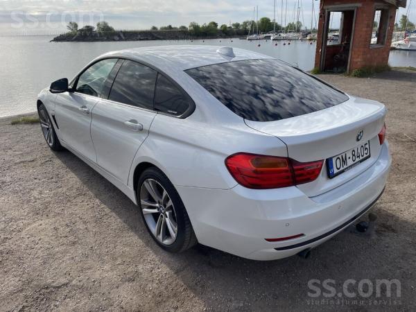 White BMW 420 2014 in Jurmala, with an engine capacity of 2.00 L and mileage of 216 thousand km for 13400 €, photo 3 on AUTOMOTO.COM.LV