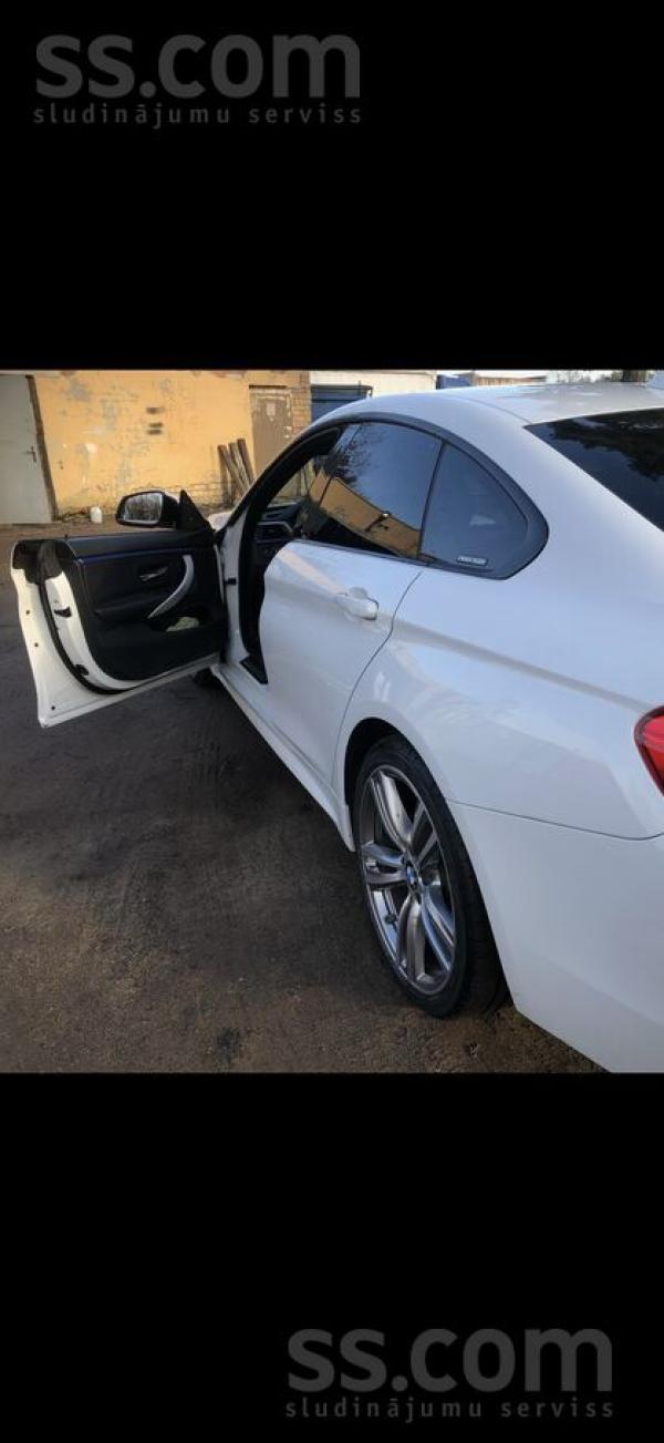 White BMW 420 2015 in Riga, with an engine capacity of 2.00 L and mileage of 290 thousand km for 15000 €, photo 1 on AUTOMOTO.COM.LV