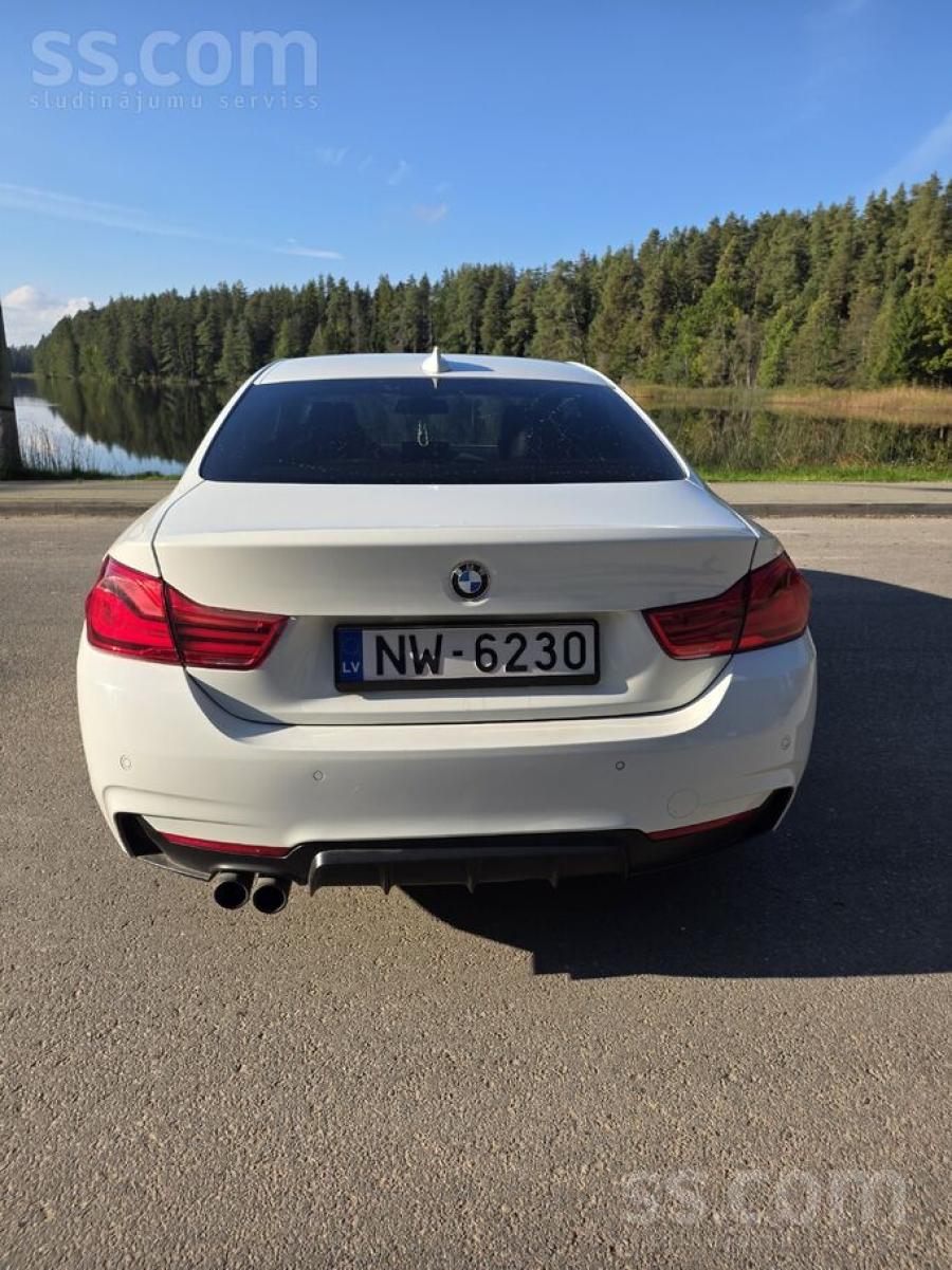 White BMW 420 2017 in Valka, with an engine capacity of 2.00 L and mileage of 125 thousand km for 20400 €, photo 5 on AUTOMOTO.COM.LV