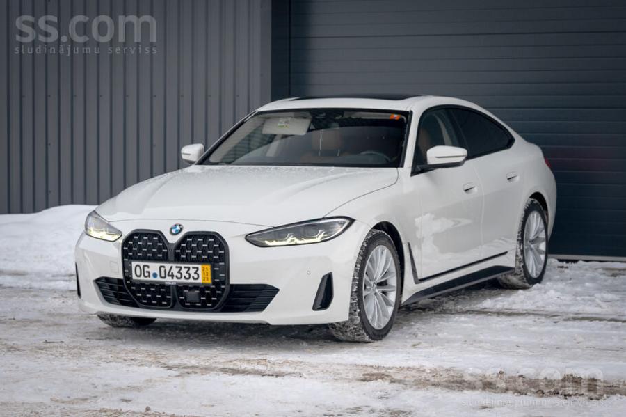 White BMW 420 2022 in Riga, with an engine capacity of 2.00 L and mileage of 192 thousand km for 27900 €, photo 5 on AUTOMOTO.COM.LV
