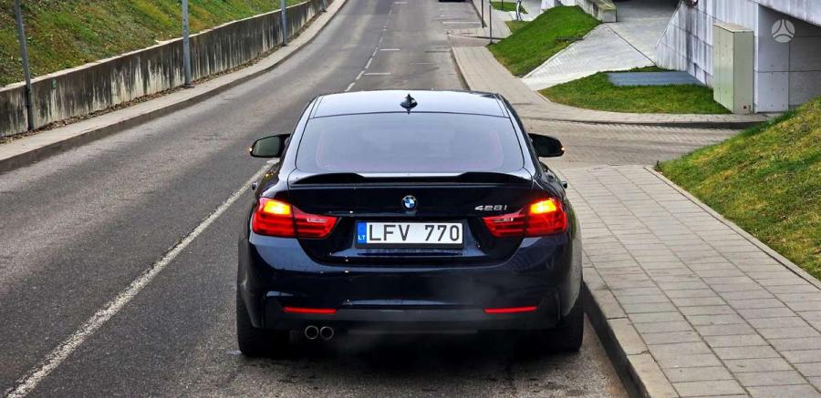 Blue BMW 428 2015 in Vilnius, with an engine capacity of 2.00 L and mileage of 199 thousand km for 12900 €, photo 14 on AUTOMOTO.COM.LV