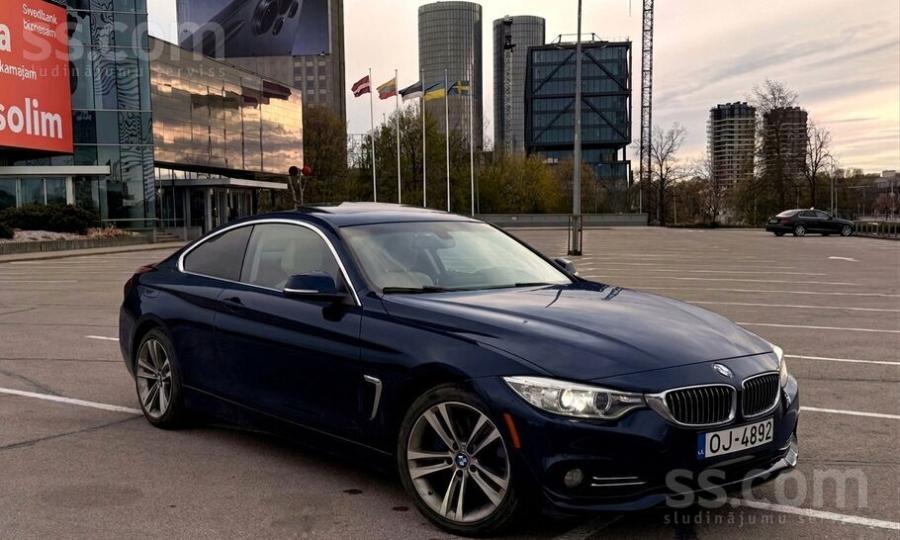 Blue BMW 428 2015 in Riga, with an engine capacity of 2.00 L and mileage of 155 thousand km for 12900 €, photo 3 on AUTOMOTO.COM.LV