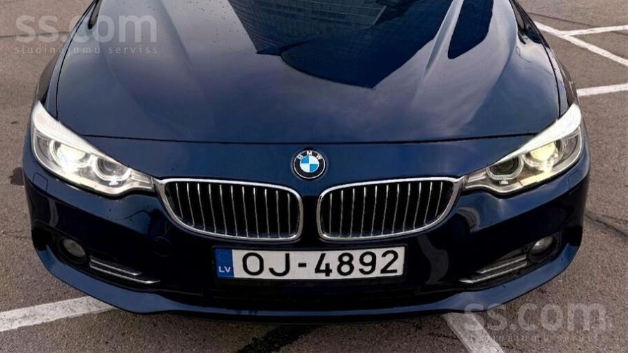 Blue BMW 428 2015 in Riga, with an engine capacity of 2.00 L and mileage of 155 thousand km for 12900 €, photo 4 on AUTOMOTO.COM.LV