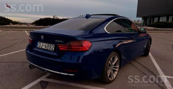 Blue BMW 428 2015 in Riga, with an engine capacity of 2.00 L and mileage of 155 thousand km for 12900 €, photo 7 on AUTOMOTO.COM.LV