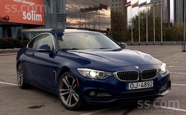 Blue BMW 428 2015 in Riga, with an engine capacity of 2.00 L and mileage of 155 thousand km for 12900 €, photo 6 on AUTOMOTO.COM.LV