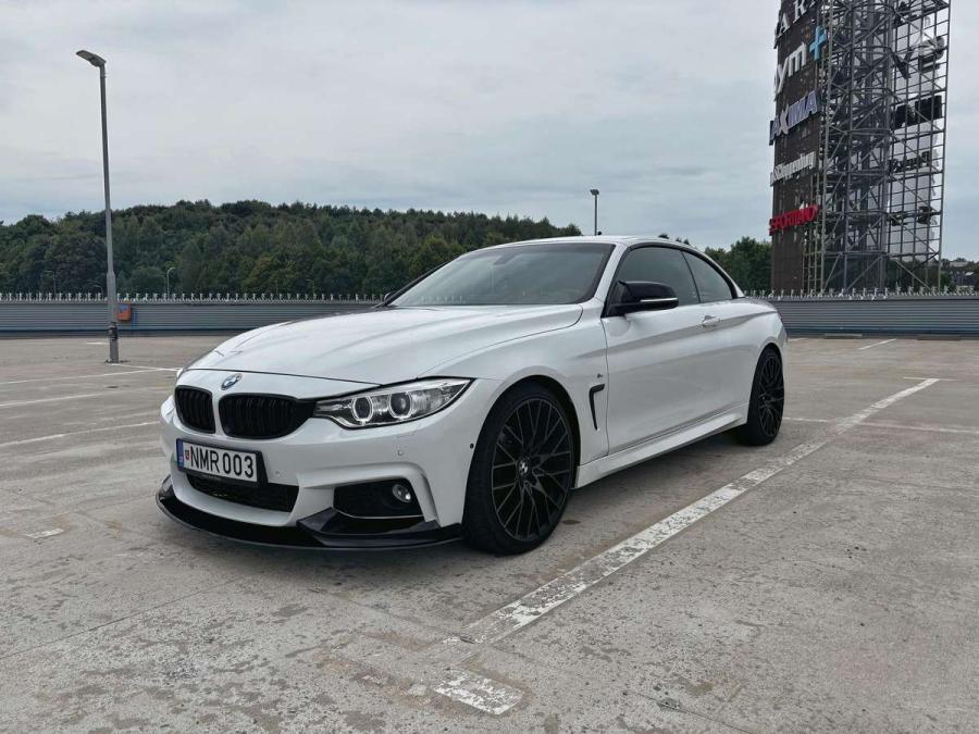 White BMW 428 2015 in Vilnius, with an engine capacity of 2.00 L and mileage of 165 thousand km for 13950 €, photo 4 on AUTOMOTO.COM.LV