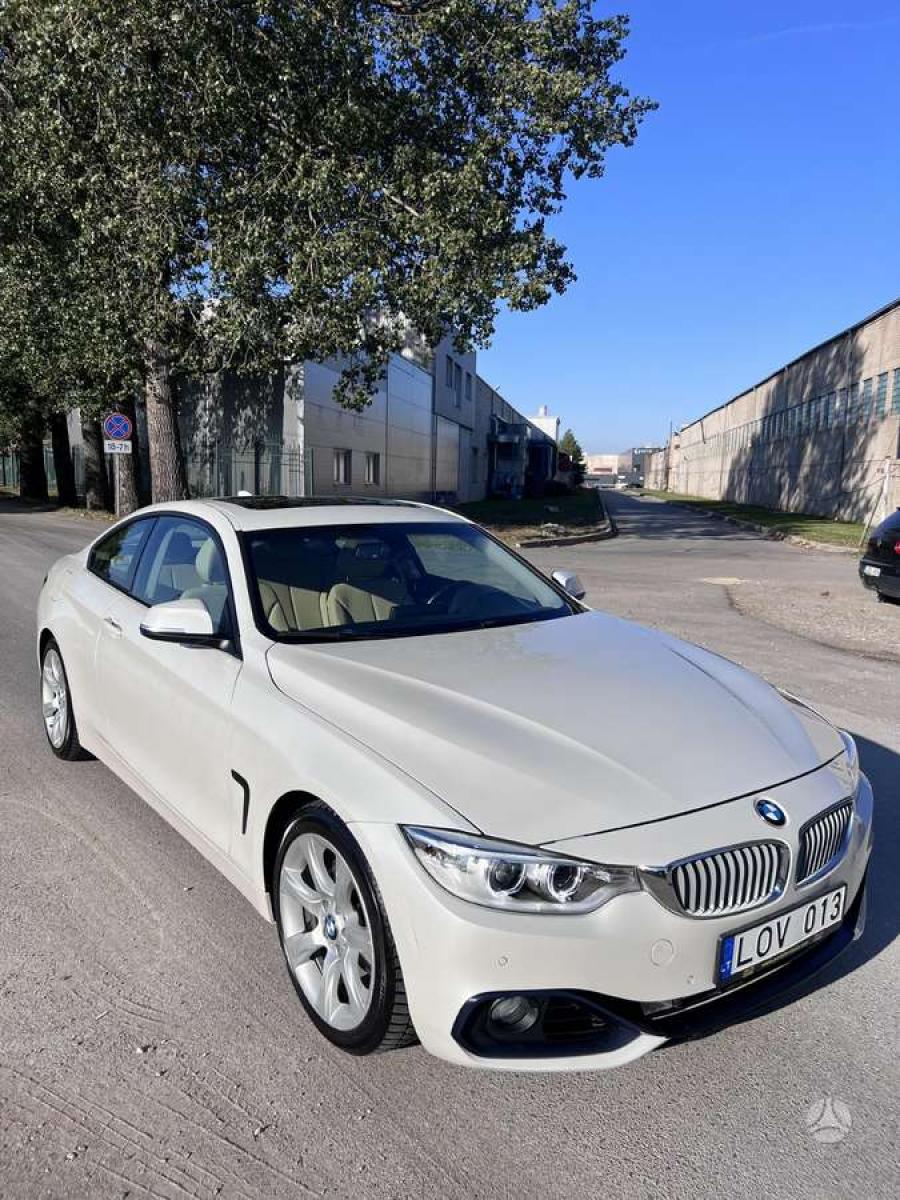 White BMW 428 2015 in Marijampole, with an engine capacity of 2.00 L and mileage of 175 thousand km for 14200 €, photo 5 on AUTOMOTO.COM.LV
