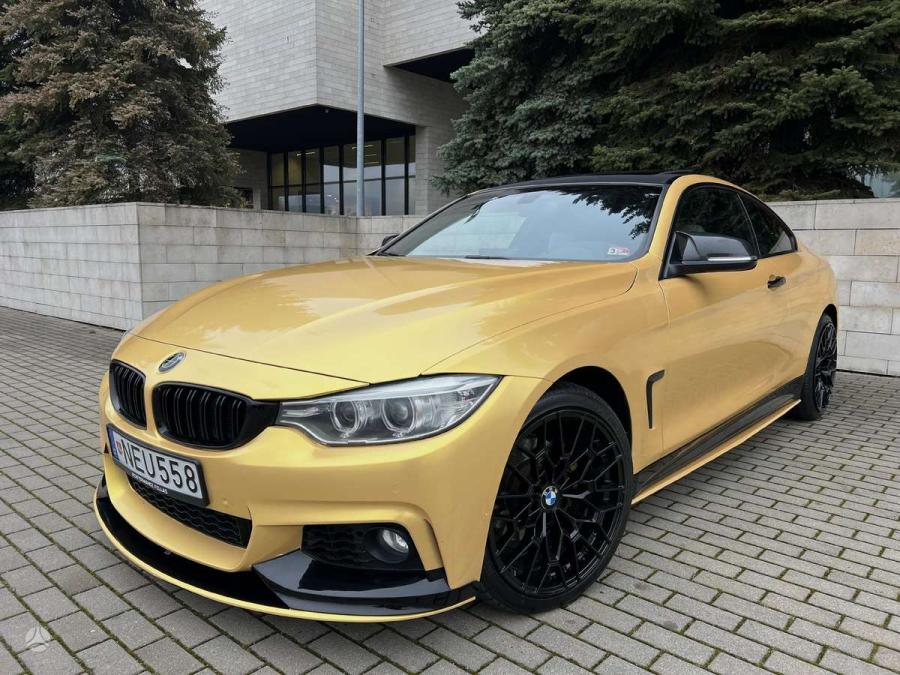 Yellow BMW 428 2015 in Vilnius, with an engine capacity of 2.00 L and mileage of 250 thousand km for 13500 €, photo 1 on AUTOMOTO.COM.LV